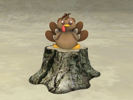 Second Life Marketplace - !MC! Turkey on a tree stump - 1 - 2PI - CM
