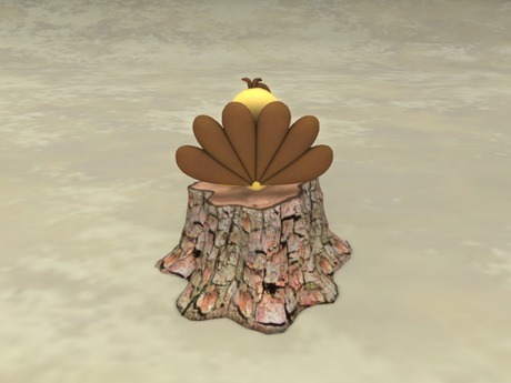 Second Life Marketplace - !MC! Turkey on a tree stump - 2 - 2PI - CM
