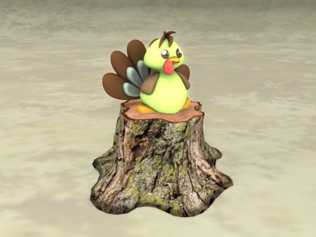 Second Life Marketplace - !MC! Turkey on a tree stump - 7 - 2PI - CM