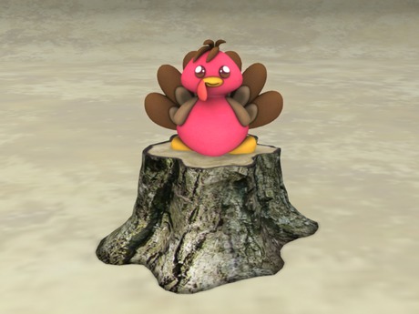 Second Life Marketplace - !MC! Turkey on a tree stump - 12 - 2PI - CM