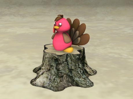 Second Life Marketplace - !MC! Turkey on a tree stump - 12 - 2PI - CM