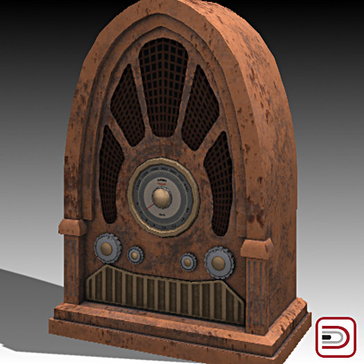 Second Life Marketplace - [Danielito] Old Wooden Radio
