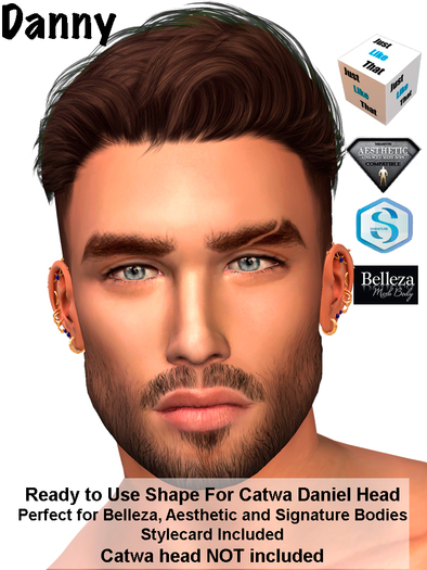Second Life Marketplace - [JLT] - DANNY SHAPE CATWA DANIEL