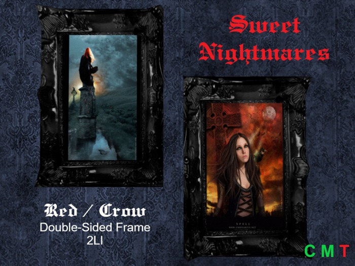 Second Life Marketplace - ~'SN'~ Red/Crow Double-Sided Frame