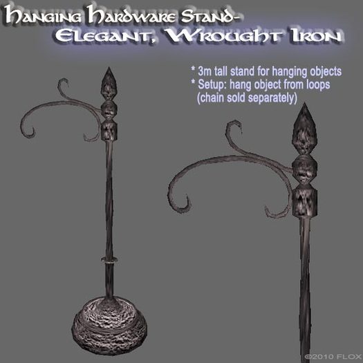Second Life Marketplace - Hanging Hardware Stand - Elegant, Wrought ...