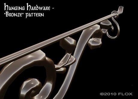 Second Life Marketplace - Hanging Hardware Stand - Tendril, Bronze (mod ...