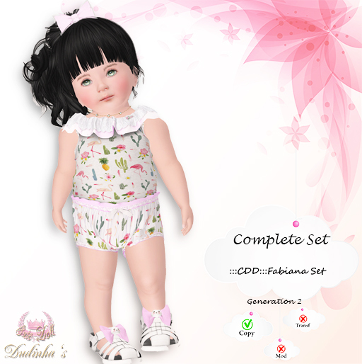 Second Life Marketplace - CDD-Fabiana Set - TOT INFANT BOXED