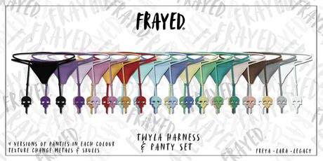 Second Life Marketplace - Frayed - Twyla - Harness Set - Fatpack