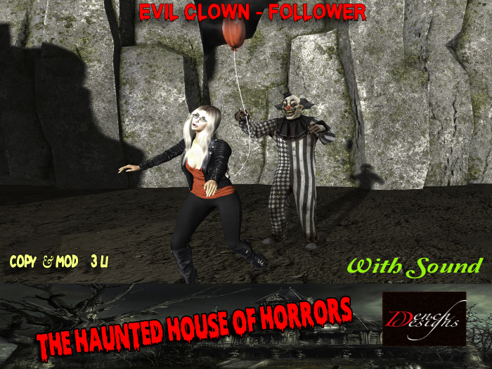 Second Life Marketplace - Halloween The Evil Clown - Follower