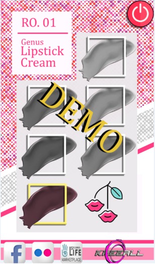 Second Life Marketplace - RO.DEMO Genus Lipstick Cream -GENUS MESH HEAD-