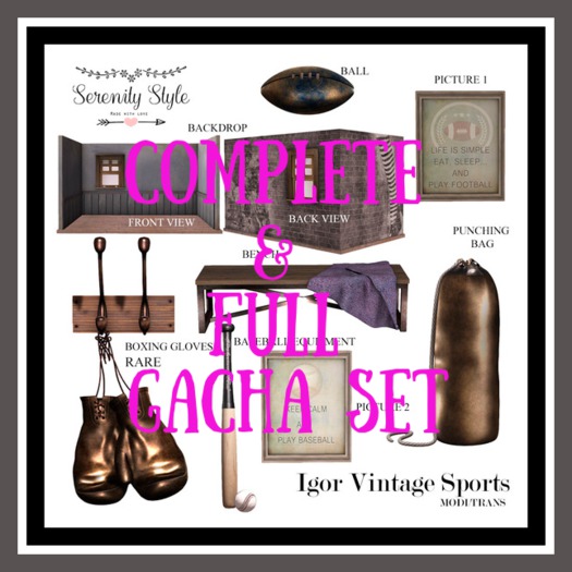 Second Life Marketplace - Serenity Style- Igor Vintage Sports Complete Set