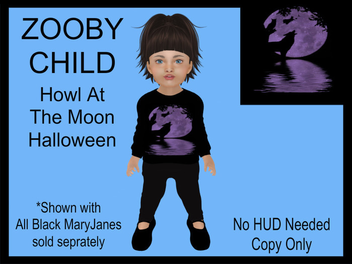 Second Life Marketplace - Steph-O-Bee's - Howl At The Moon Halloween ...