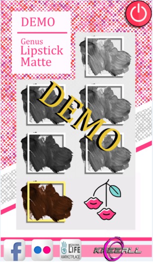 Second Life Marketplace - DEMO - NR.02 Genus Lipstick Matte -GENUS MESH ...