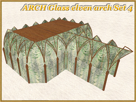 Second Life Marketplace - ARCH Glass elven arch Set 4 ( Full perm )