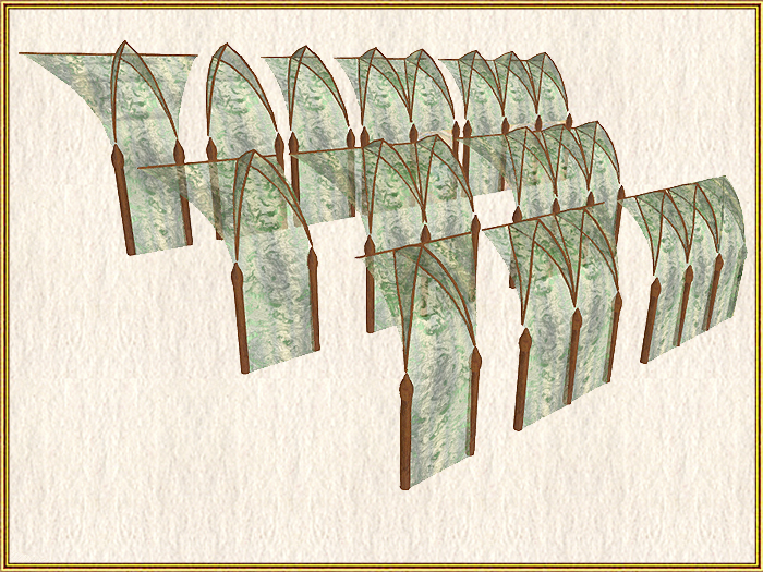 Second Life Marketplace - ARCH Glass elven arch Set 4 ( Full perm )
