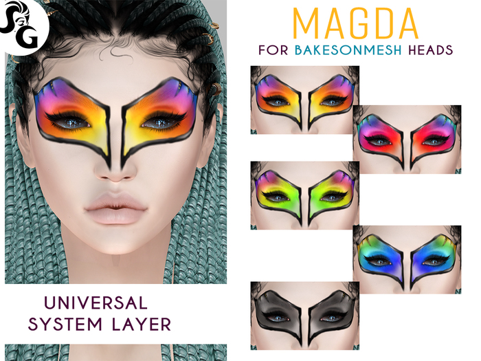 Second Life Marketplace - ::SG::Magda Head Makeup System UNIVERSAL ...