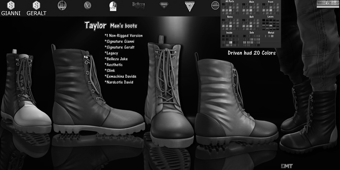 Second Life Marketplace - R.F. TAYLOR Men's Boots DEMO DEMO Second Life Marketplace - R.F. TAYLOR Men's Boots DEMO DEMO