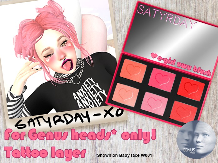 Second Life Marketplace Satyrday Heart E Girl Uwu Blush