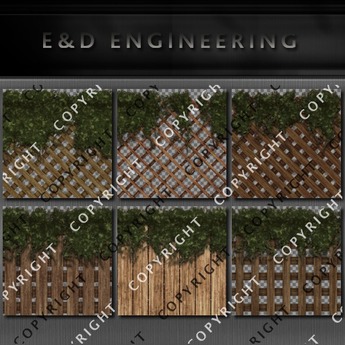 Second Life Marketplace - [WTF003] 6 Ivy-Topped Wood Trellis Textures ...