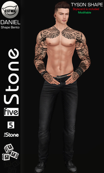 Second Life Marketplace - Five Stone (Catwa Daniel Head) TYSON Shape