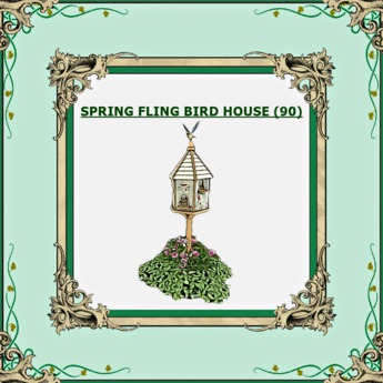 Second Life Marketplace - DFS SPRING FLING BIRD HOUSE (90) TEXTURE
