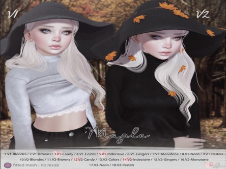 Second Life Marketplace - 4.Doe: Maple V1 - Colors