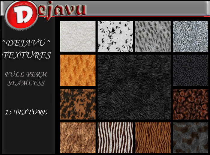 Second Life Marketplace - ^Dejavu^ Full Perm Fur Animal Texture