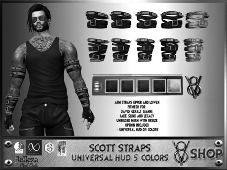 Second Life Marketplace - +DEMO++V8 SHOP+ SCOTT STRAPS UNIVERSAL HUD 5 ...