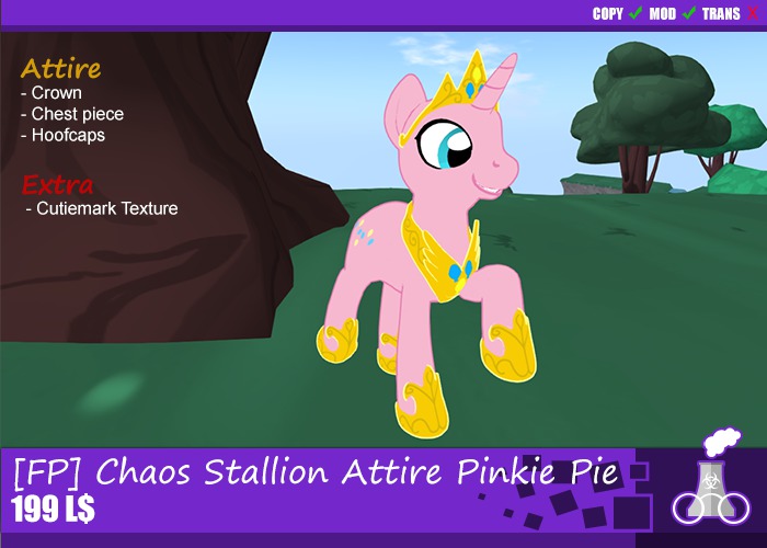 Second Life Marketplace - [FP] Stallion - Chaos Attire Pinkie Pie
