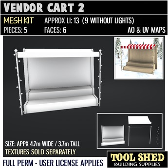 Second Life Marketplace - Tool Shed - Vendor Cart 2 Kit