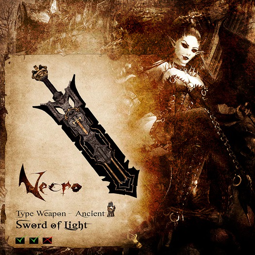 Second Life Marketplace - Boxfish - Necro (Sword of Light) boxed