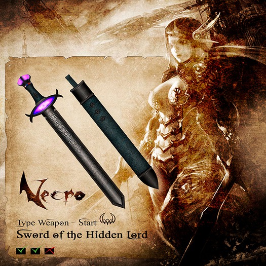 Second Life Marketplace - Boxfish - Necro (Sword of the Hidden Lord) boxed