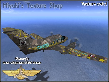 Second Life Marketplace - Texture for Dani Airplanes D-121 (Camouflage)