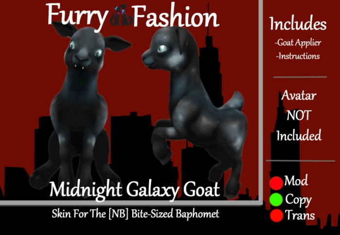 Second Life Marketplace - ~FF~ Galaxy Goat - Midnight