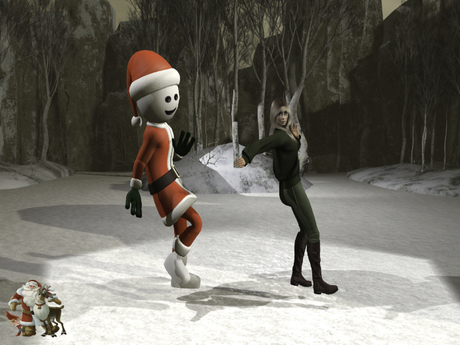 Second Life Marketplace - Animesh Dance with Cartoon Santa ('Sit' on ...