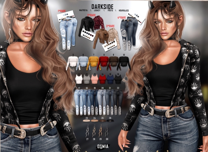 Second Life Marketplace - OSMIA - Darkside.Gacha - Snake Earrings ...