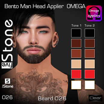 Second Life Marketplace - 5 Five Stone Beard 026