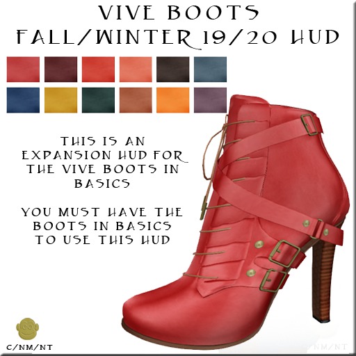 Second Life Marketplace - BM Vive Boots FW19 20 HUD