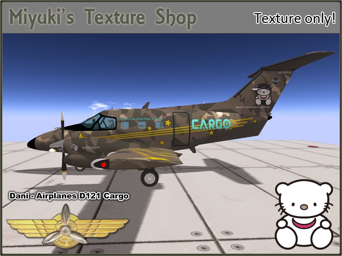Second Life Marketplace - Texture for Dani Airplanes D-121 (Camouflage)