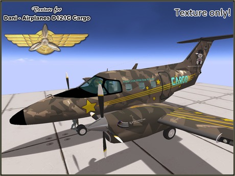 Second Life Marketplace - Texture for Dani Airplanes D-121 (Camouflage)