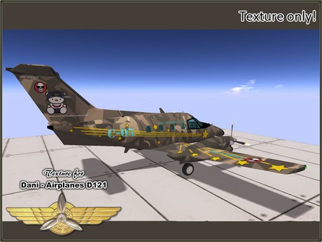 Second Life Marketplace - Texture for Dani Airplanes D121 Camouflage