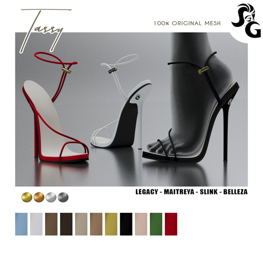 Second Life Marketplace - ::SG:: Tassy Shoes - MAITREYA