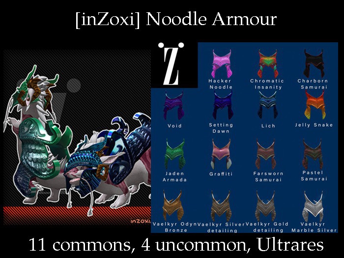 Second Life Marketplace - [inZoxi] - Voucher_Noodle Armour Chromatic ...