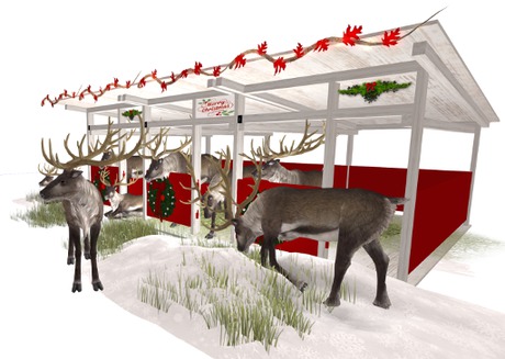 Second Life Marketplace - Tams - Santa's Reindeer Stable