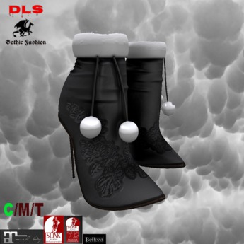 Second Life Marketplace - Xmas Booties embroidered DEMO boxed