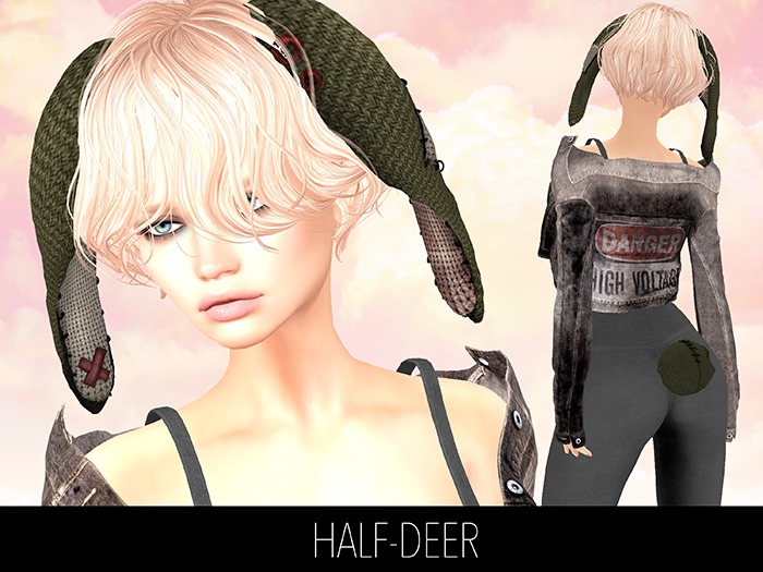 Second Life Marketplace - +Half-Deer+ Patchwork Army - Medic Lop-Ear