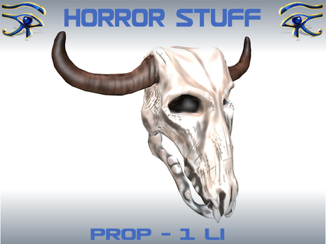 Second Life Marketplace - HORROR STUFF - BULL SKULL