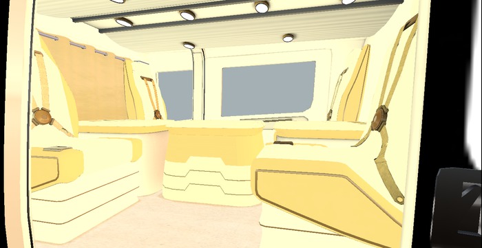 Second Life Marketplace - H160 VIP gold cream interior set V2