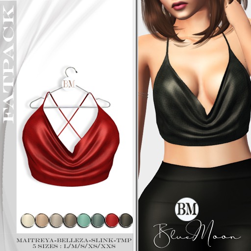 Second Life Marketplace Bluemoon Top Miranda Fatpack