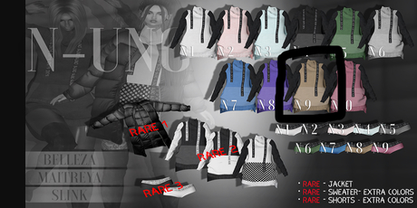 Second Life Marketplace - N-Uno - Lia Sweater // N 9 Belleza Freya